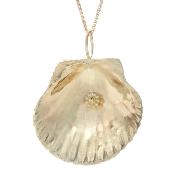 Yellow Gold Shell Necklace - Large – Christina Malle